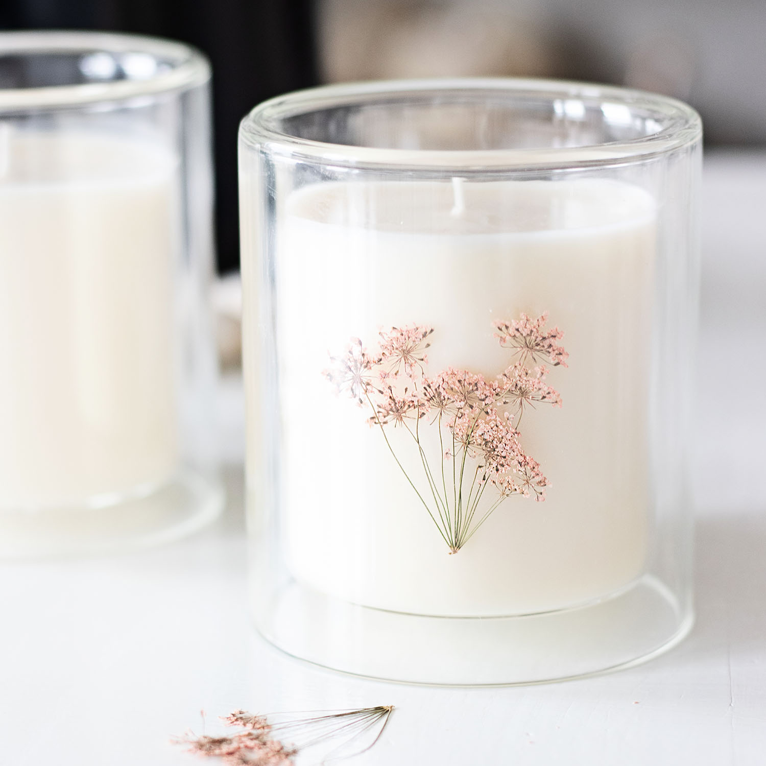 DIY Pressed Flower Candles - The Easy Way