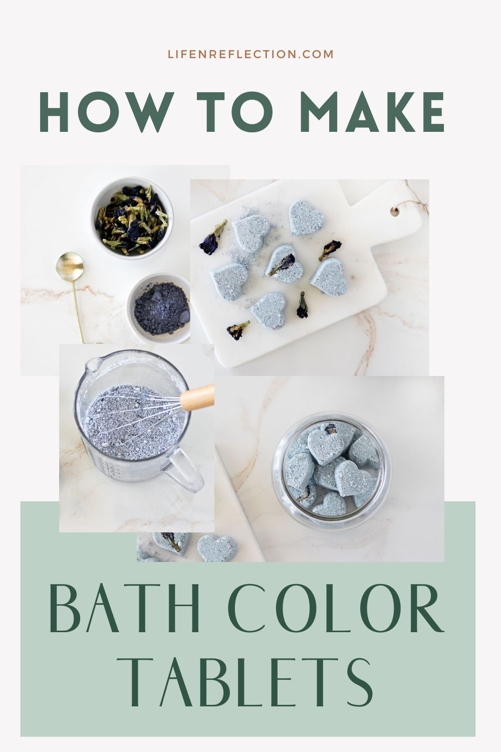How To Make Natural Color Bath Tablets