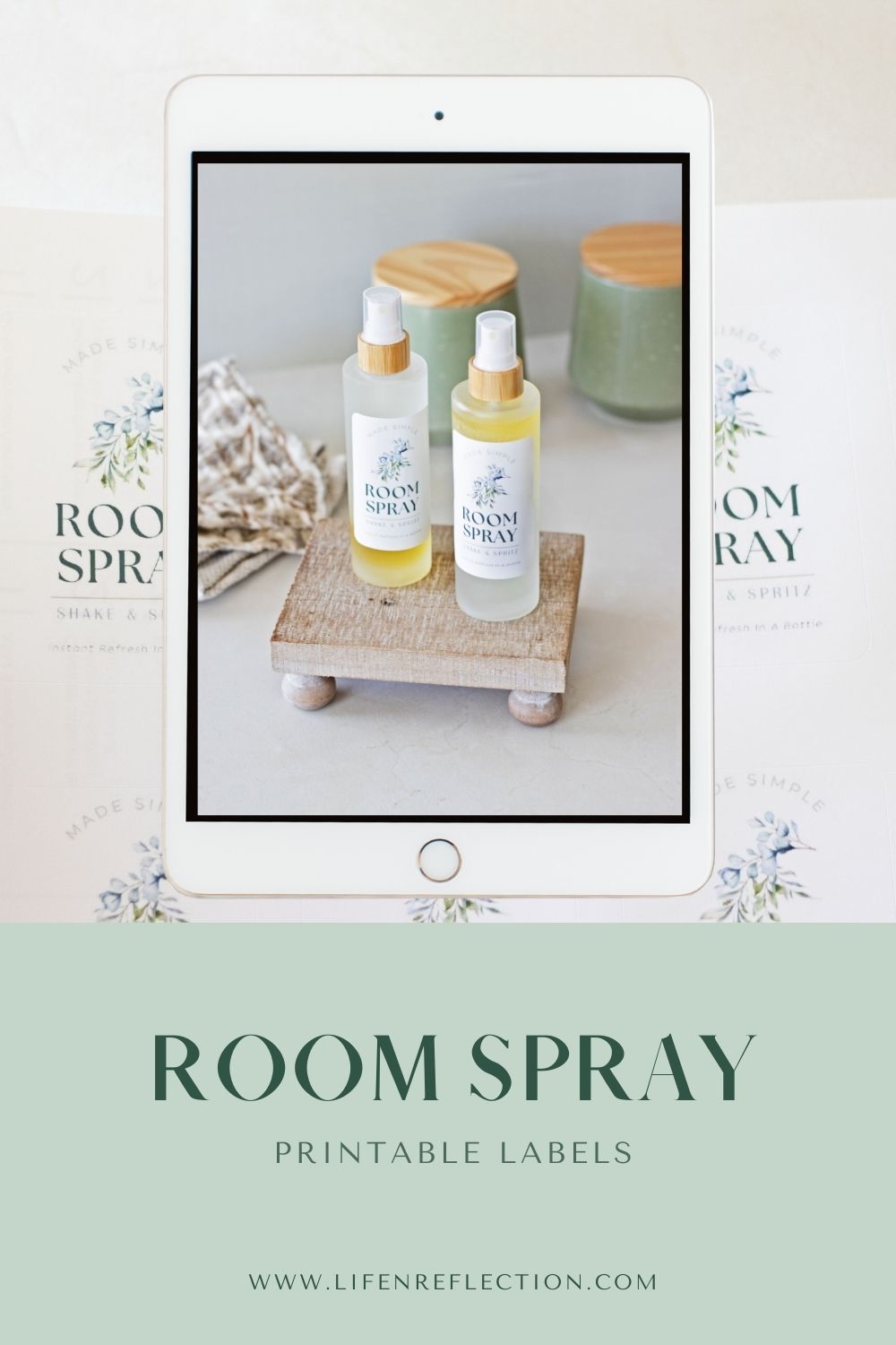 DIY Room Spray Recipes and Labels